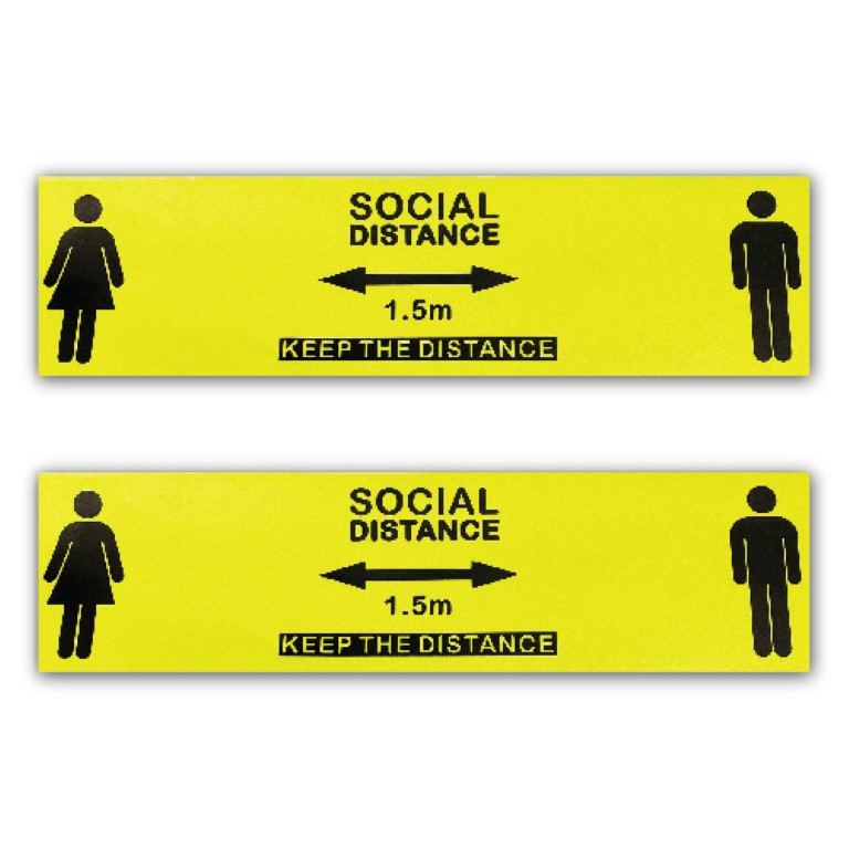 Get a quote - Awareness Branding Sticker - Keep The Distance - Business ...